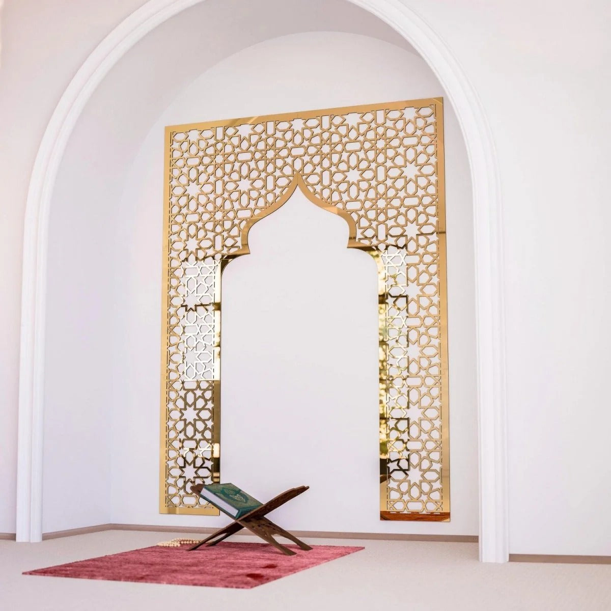 Mihrab Wooden Muslim Home Decor– Prayer Room Ideas | Islamic Wall Art ...