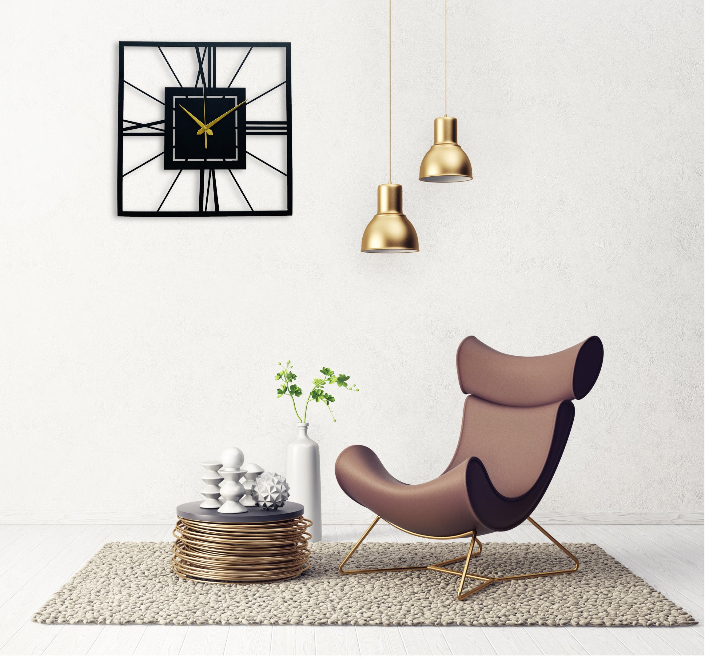 Modern Metal Wall Clock – auromin.in